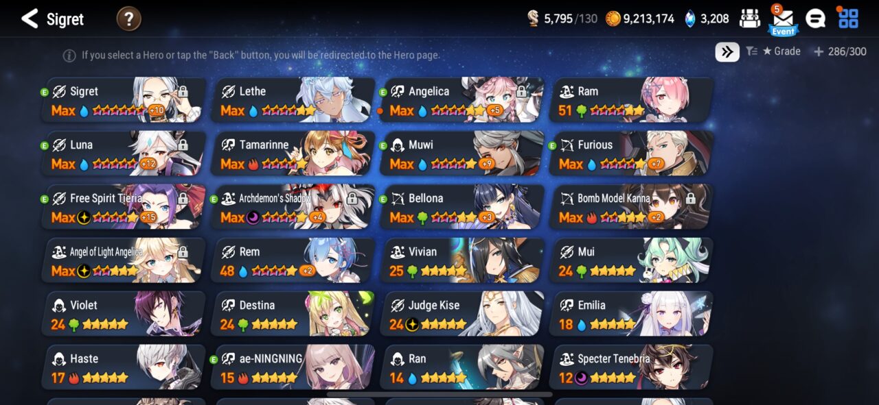 💎Epic 7 - Global Server Account - Emilia + 2 Random ML!!💎 - Peloq