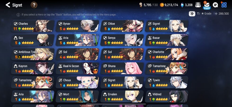 💎Epic 7 - Global Server Account - Emilia + 2 Random ML!!💎 - Peloq